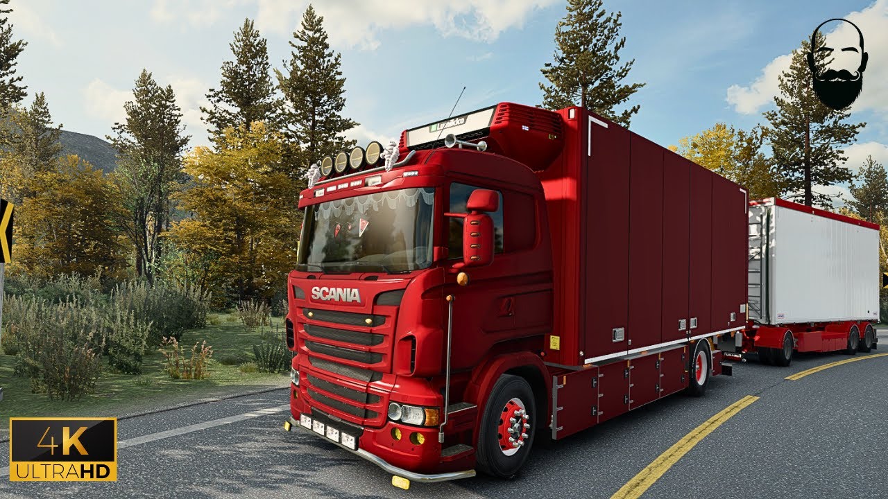ETS 2 | Scania PGR Rigid + Vang Trailer | Nordic Horizons | Snowymoon ...