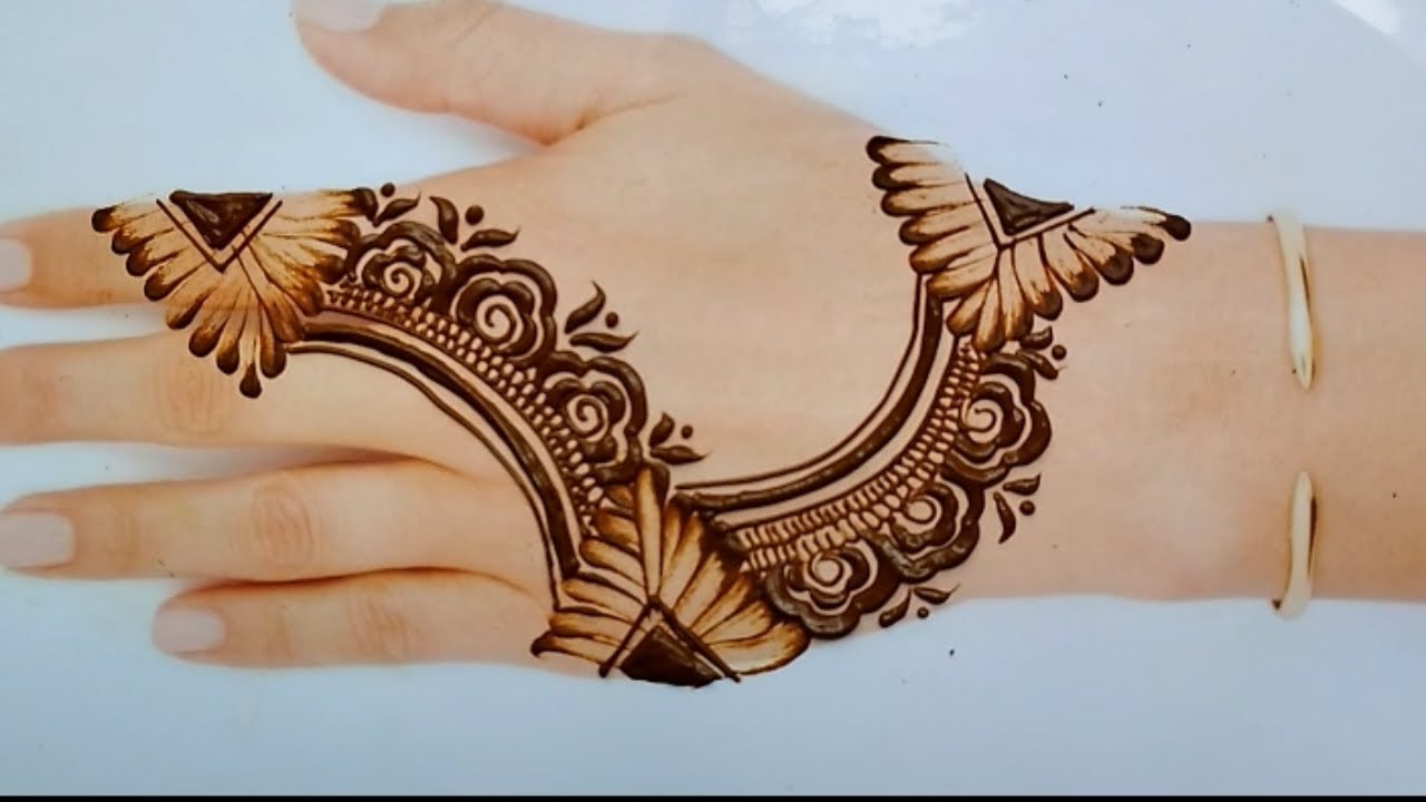 easy dot mehandi design || flowers pattern mehndi design || easy ...