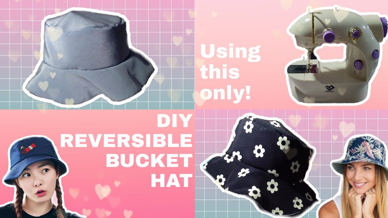 Easy DIY Bucket Hat Tutorial Reversible Thrift Flip Madebykatilin Easy DIY Bucket Hat Tutorial Reversible Thrift Flip Madebykatilin
