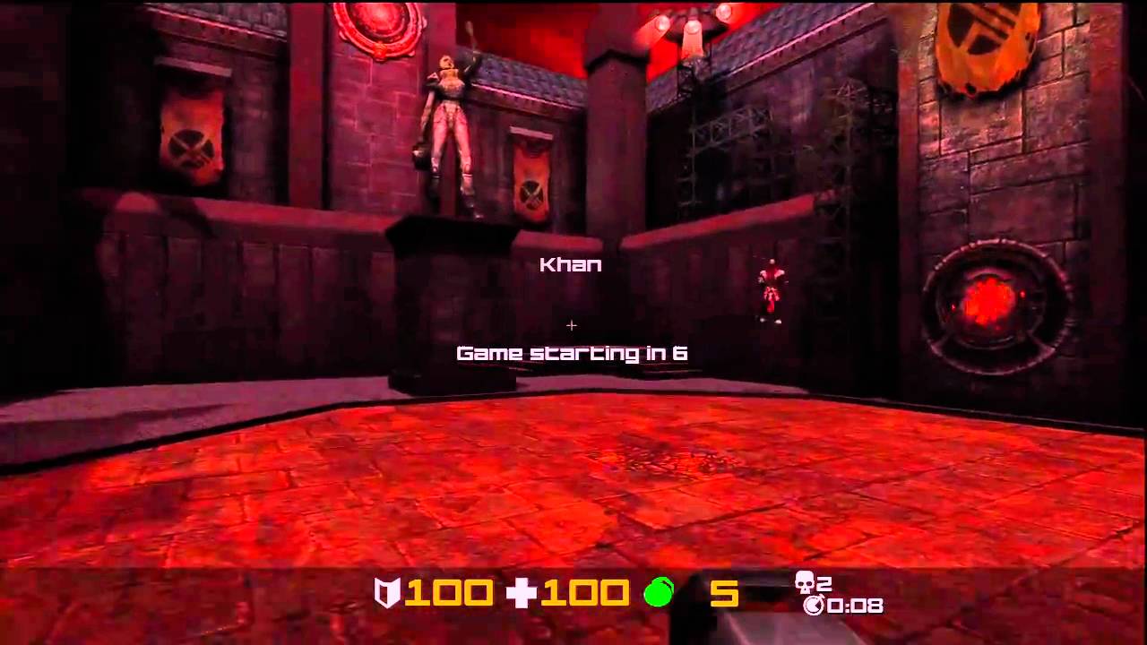 Quake Arena Arcade Early Build Settings & Gameplay - YouTube