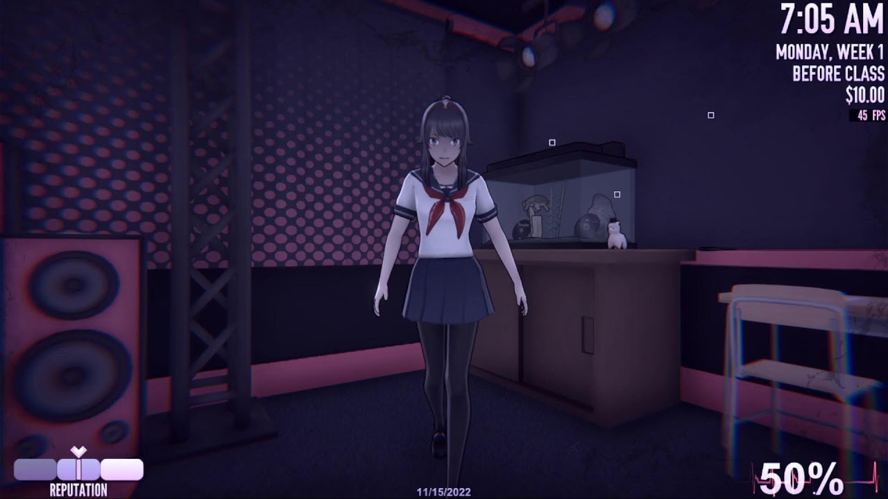 Yandere Sim Chat Interaction Test Youtube 