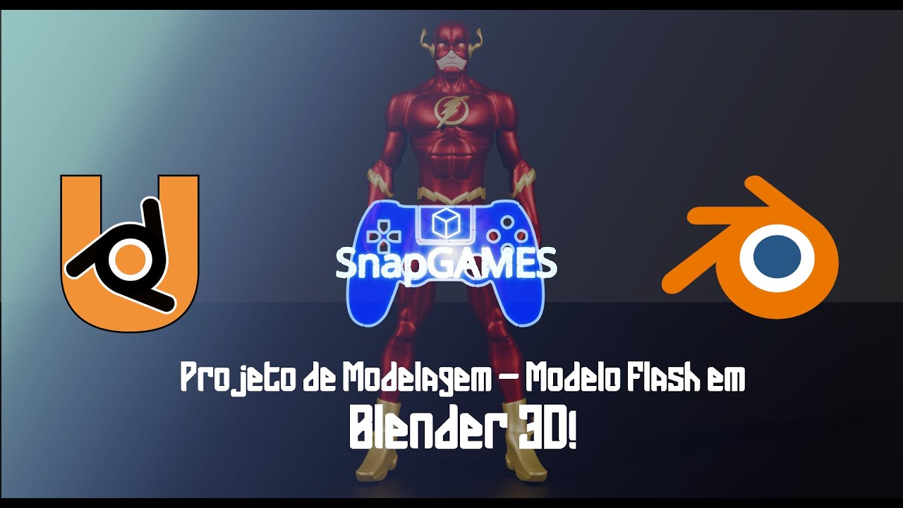 Projeto de Modelagem - Modelo Flash em Blender 3D! - YouTube