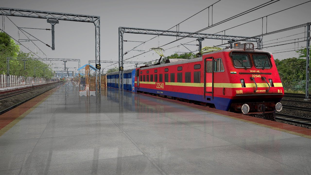 new WR DFC KHANDESH ROUTE 19418 AHEMDABAD BORIVALI EXP part 3 - YouTube