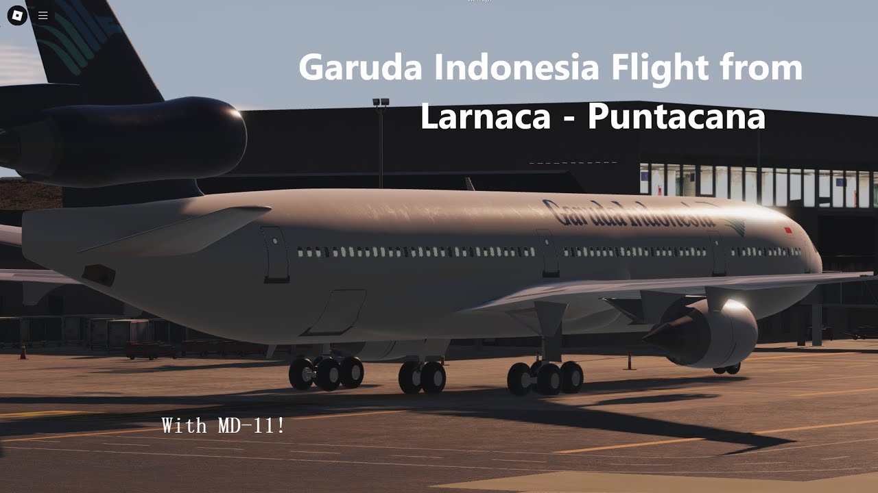 Garuda Indonesia Flight from Larnca to Puntacana || Project Flight ...