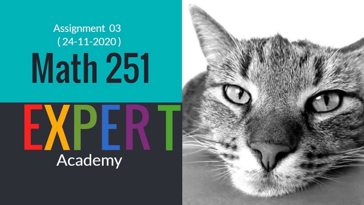 math 251 - Assignment 03 ( 24-11-2020 ) - YouTube