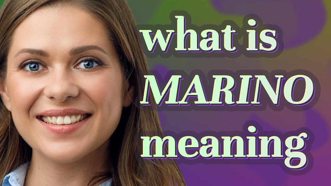Marino | meaning of Marino - YouTube