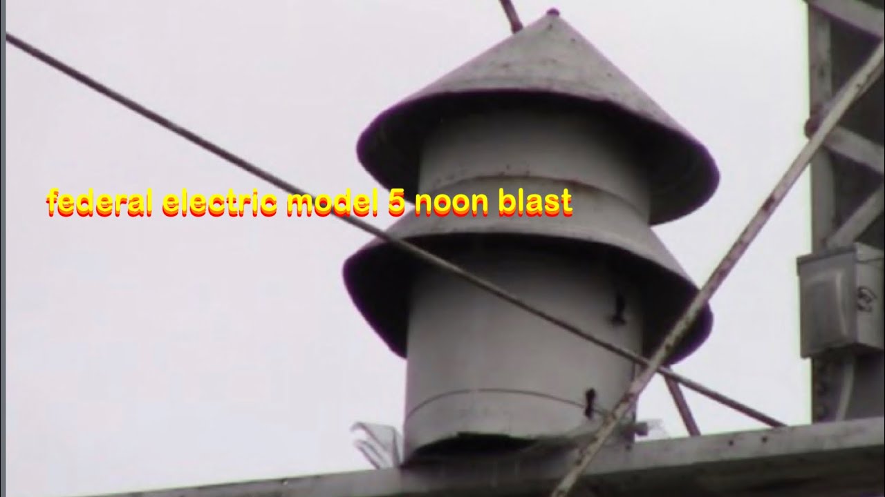 Federal electric model 5 noon blast - YouTube