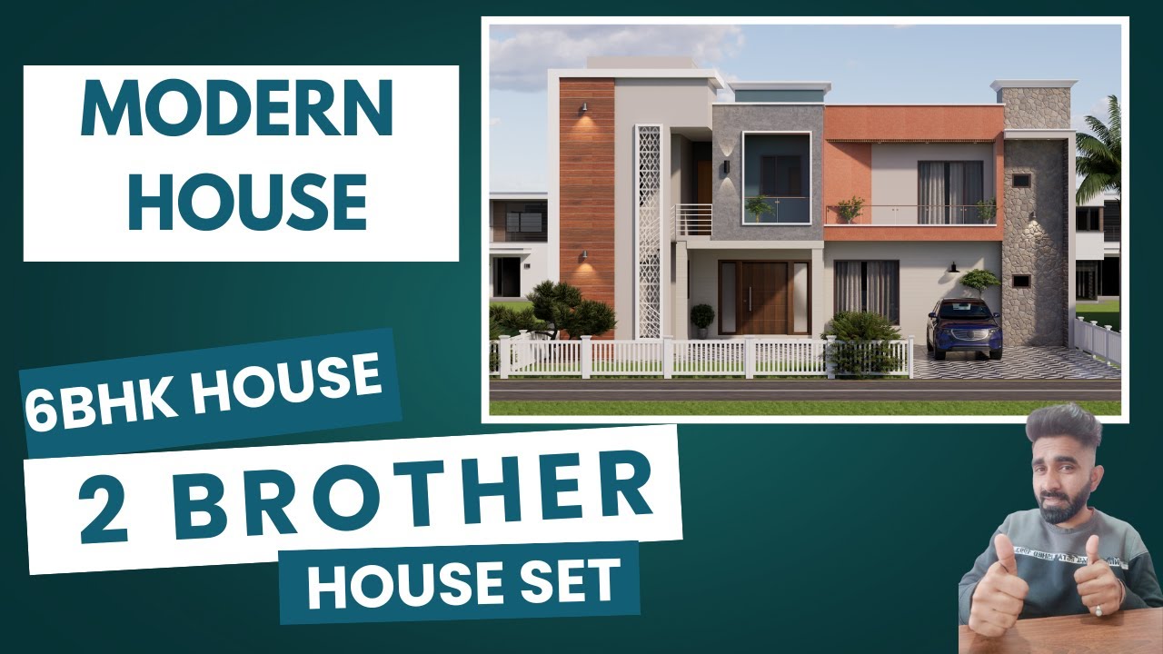 2 brother house set || 6bhk house plan for 2 brother || the indian ...