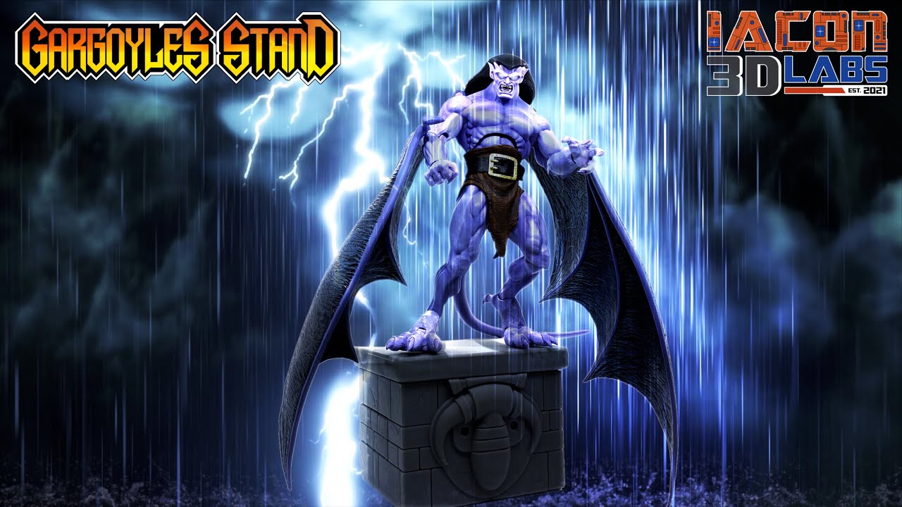 Gargoyles Goliath Castle Wyvern Stand & Wing Adapters - YouTube
