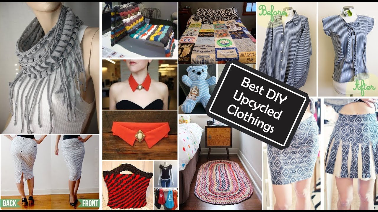Geniales Ideas de reciclaje de ropa vieja/Best DIY Upcycled Clothing ...