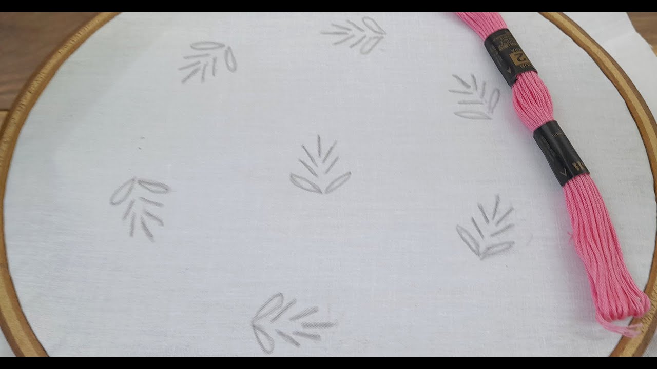 All over Hand Embroidery design tutorial | Easy simple all over ...