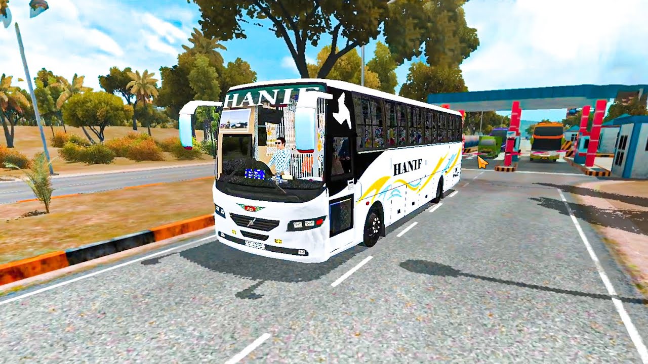 Bus Simulator Indonesia: Hino AK1J Hanif Bus on Bangladesh Map - YouTube