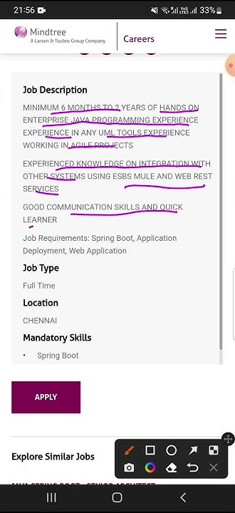 Mindtree Hiring Java developer l 0.6months-2years experience l Chennai ...