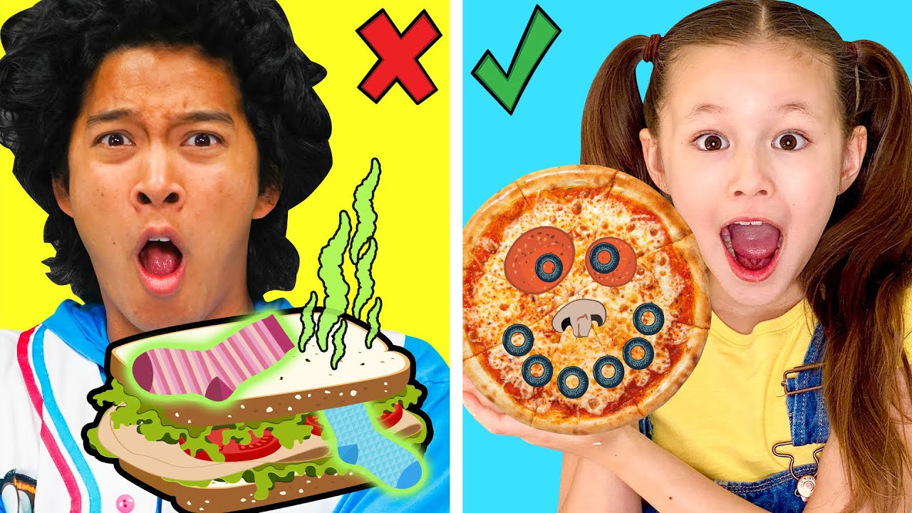 Fun VS Boring Food 👩‍🍳! Healthy DIY Snacks for Kids in MarMar Land! # ...