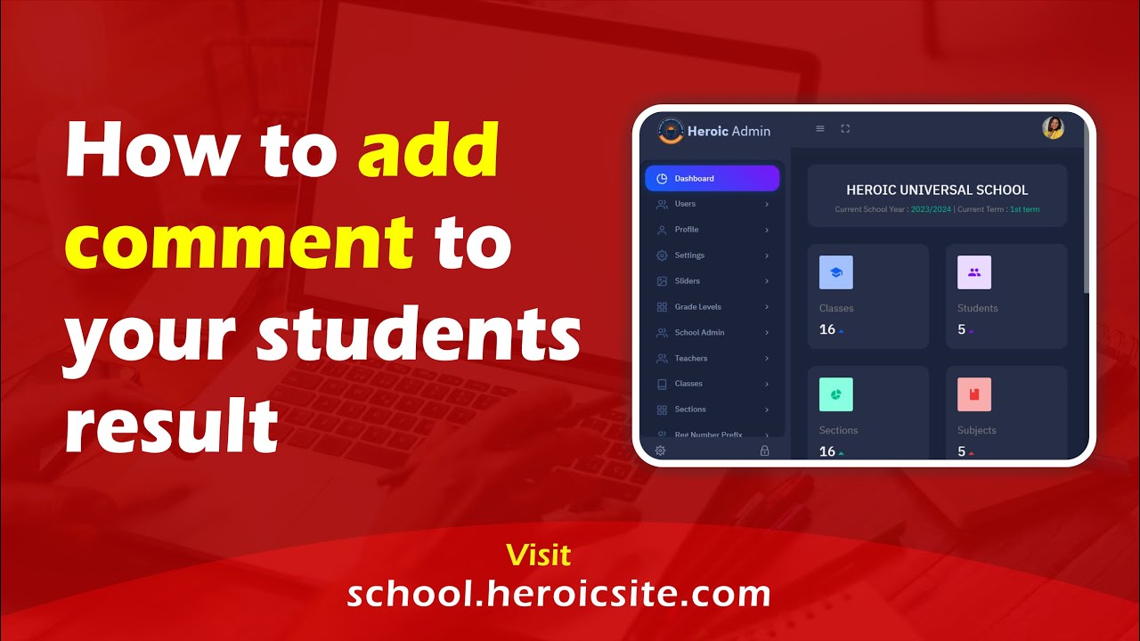 How to add comment to your students result - YouTube