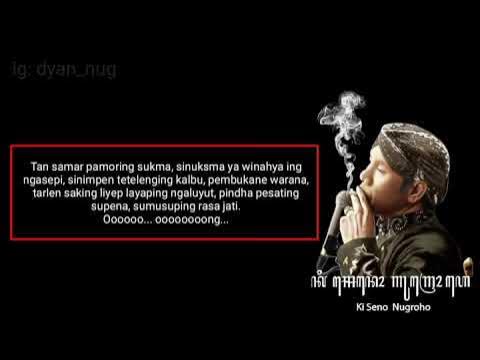 Suluk Ada-ada (tan samar pamoring sukma) Ki Seno Nugroho - YouTube
