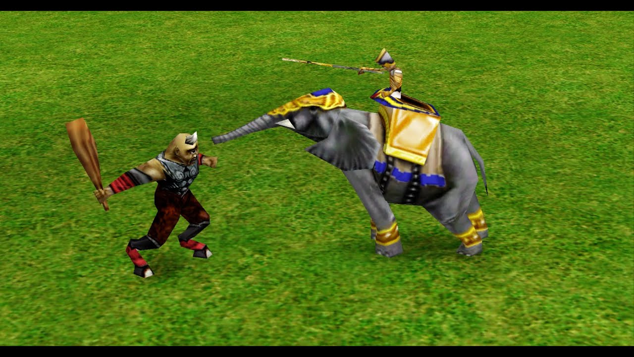 Age of Mythology elder cyclops(without special attack) vs war elephant ...