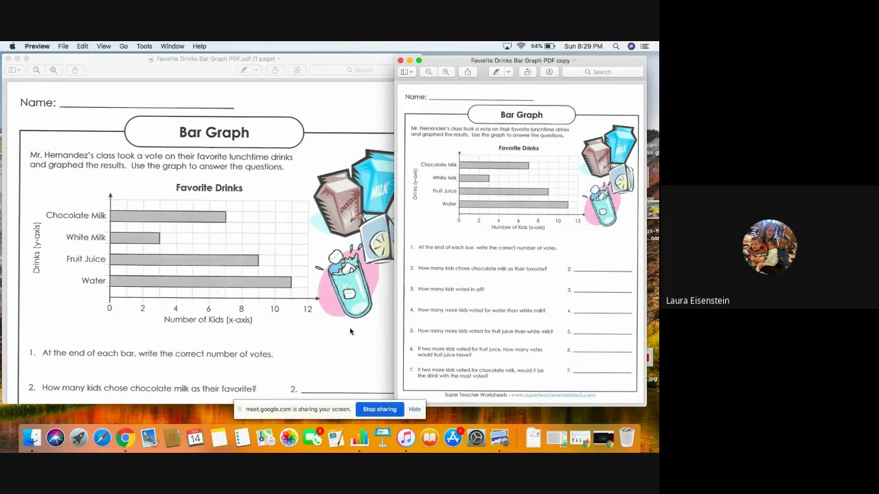 Favorite Drinks Bar Graph Lesson - YouTube