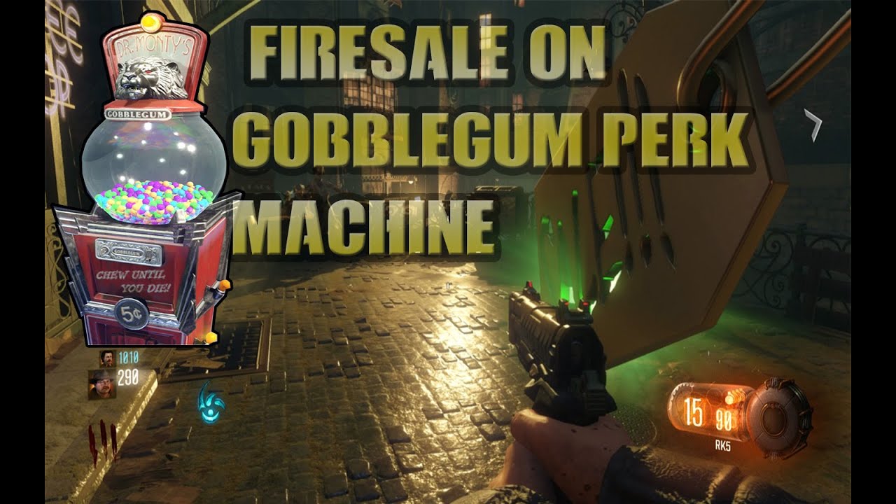 BLACK OPS 3 ZOMBIES- Firesale On gobblegum Perk Machine(Immolation ...