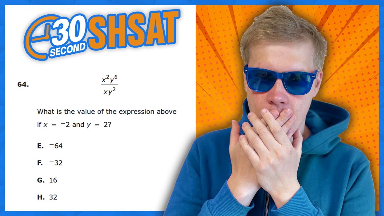 SHSAT 2023 | Test A | Problem 64 - IN 30 SECONDS OR LESS - YouTube