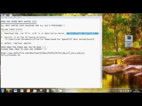 NFS-MW 2012 100% + DLCs SAVEGAME DOWNLOAD - YouTube