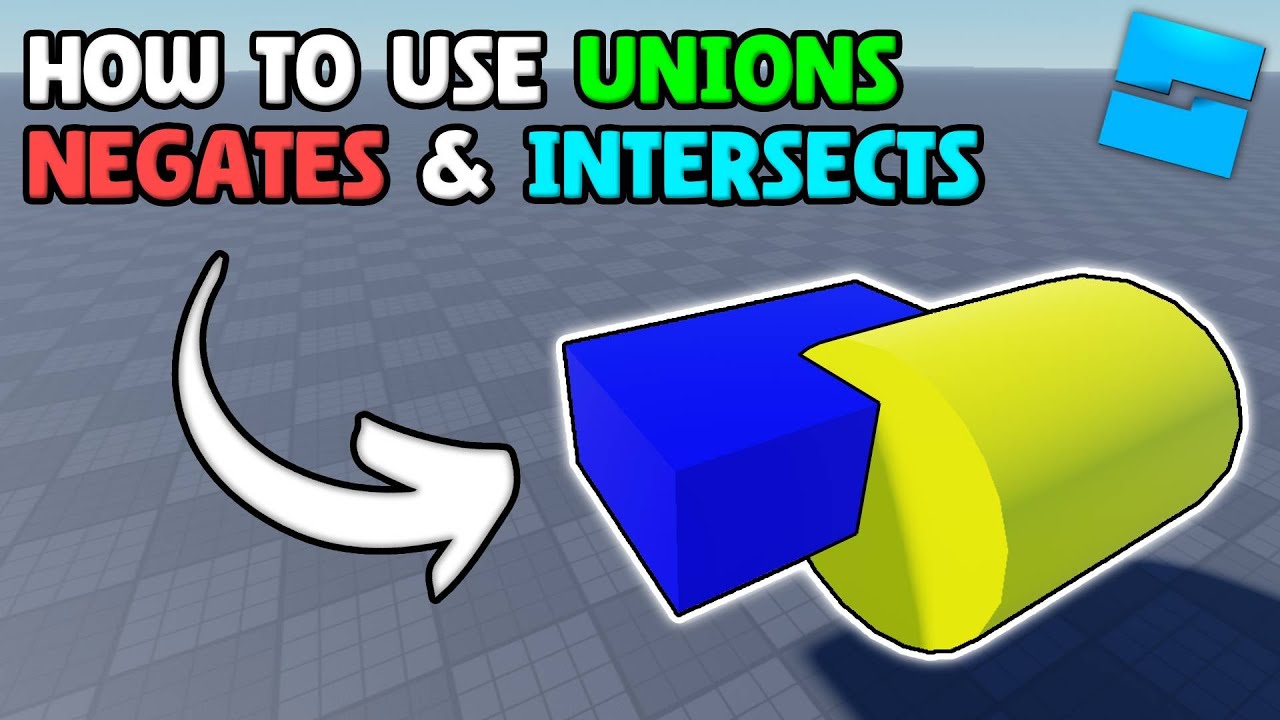 How to Use Unions, Negates & Intersects in Roblox Studio - YouTube