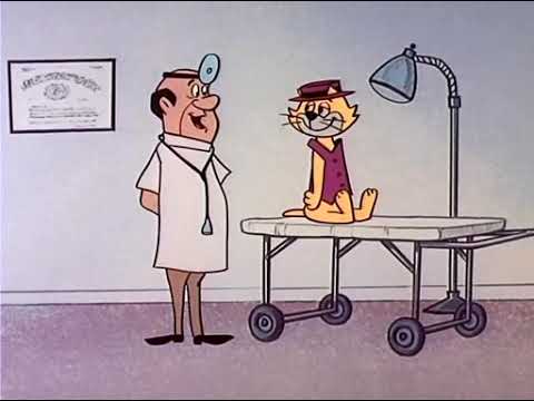 Top Cat with no money is embarrassed on being asked for fees by the doctor, offers an old clock!
