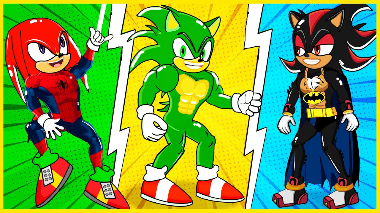 SuperHeroes - SONIC HULK VS KNUCKLES Spider And Bat Shadow - Funny ...