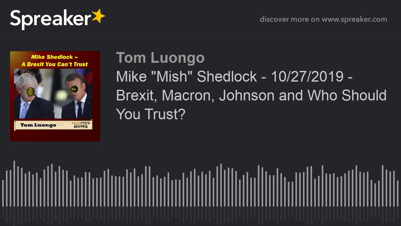 Podcast Episode # 1- Mike "Mish" Shedlock - Brexit, Macron, Johnson and ...