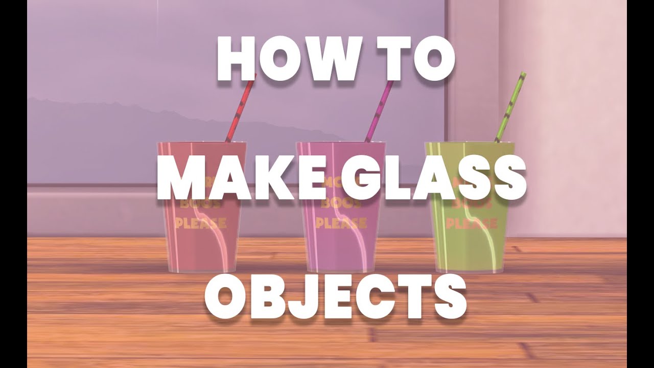 How to create glass objects - The Sims 4 (2021) - YouTube