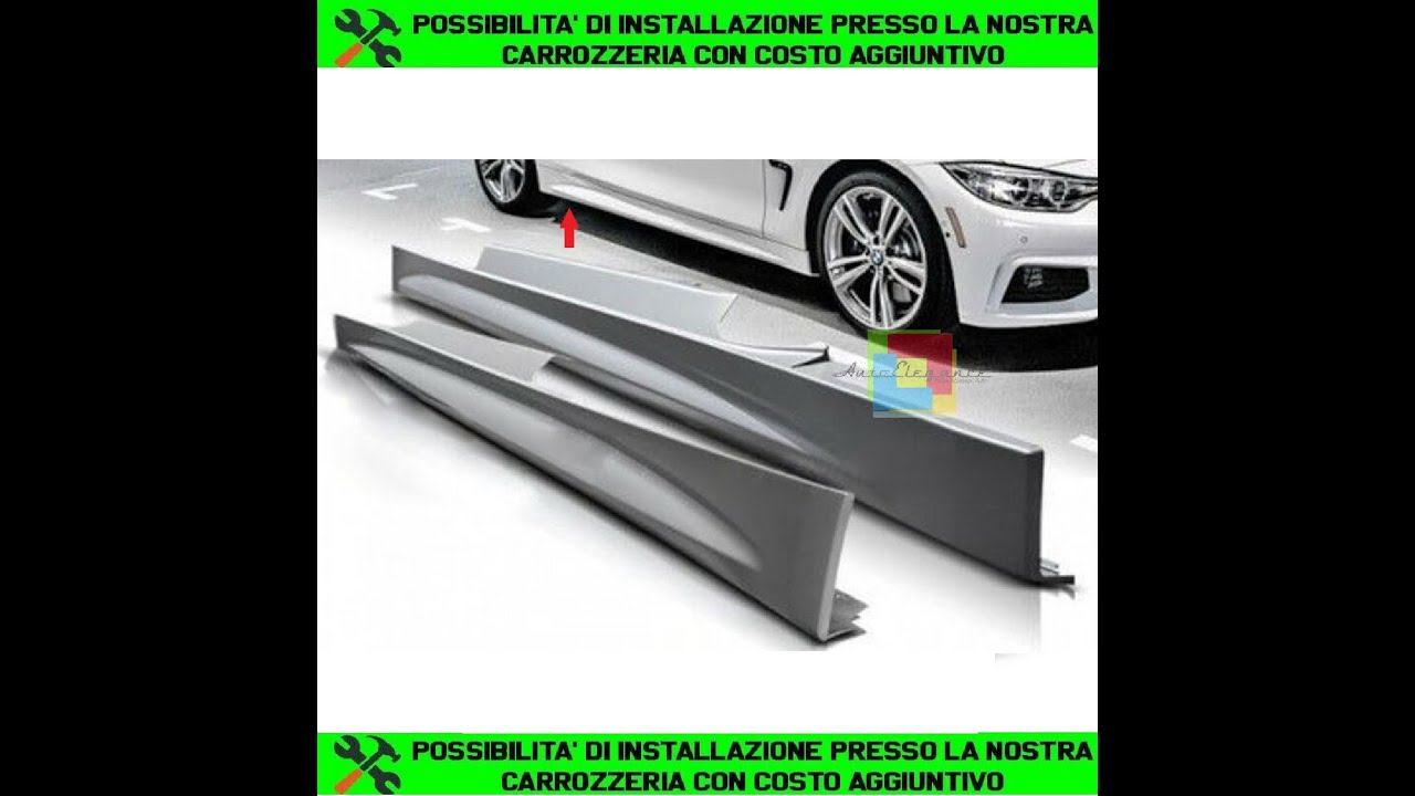 SPOILER SOTTO PORTA M MINIGONNE LATERALI BMW SERIE 4 F32 F33 COUPE ...