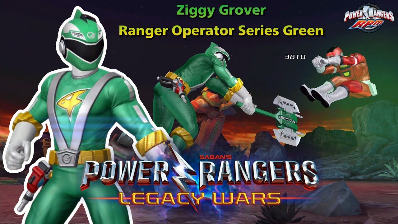 Power Rangers⚡️Legacy Wars Week 48 Ziggy Grover Power Rangers RPM Green ...
