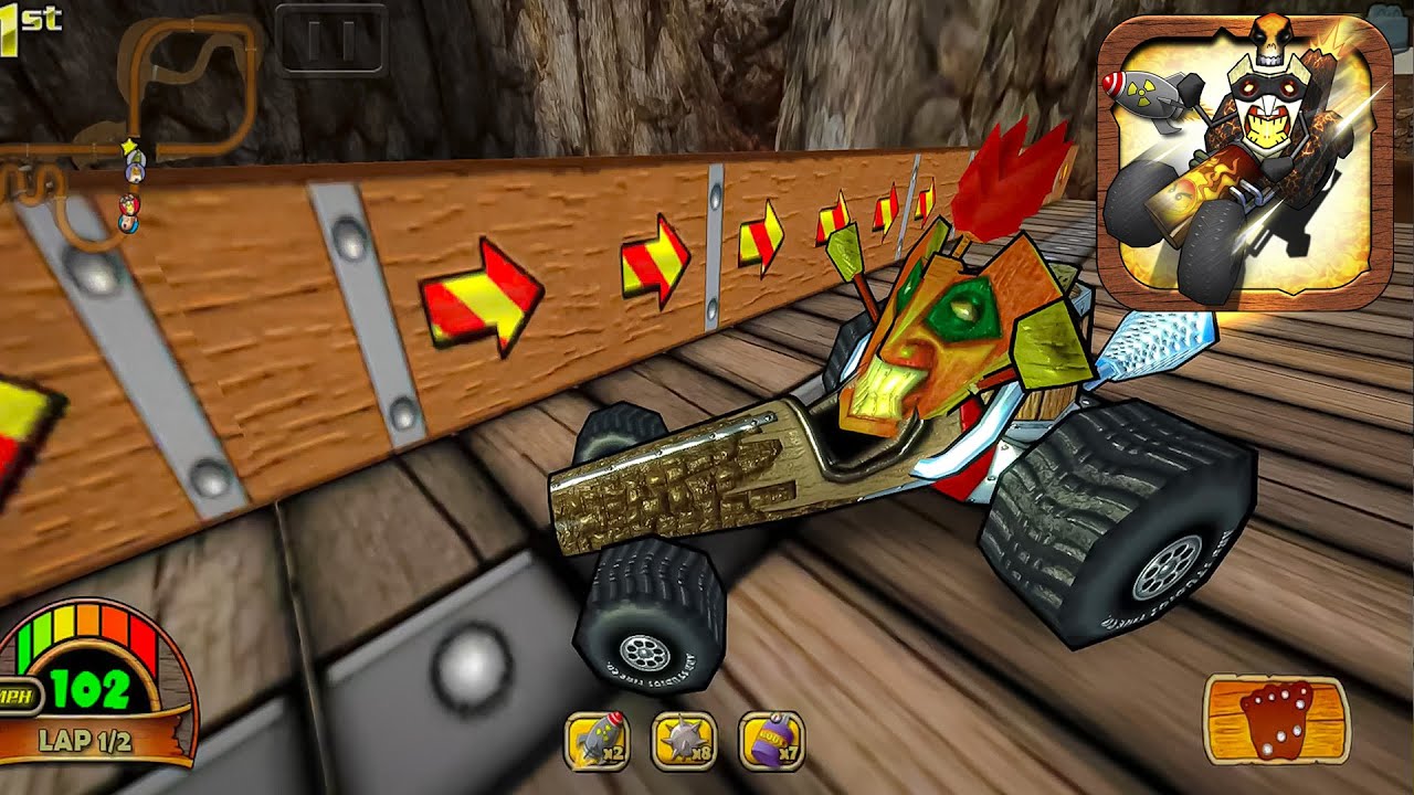 100CC Cup - Tiki Kart 3D Mobile Gameplay - YouTube