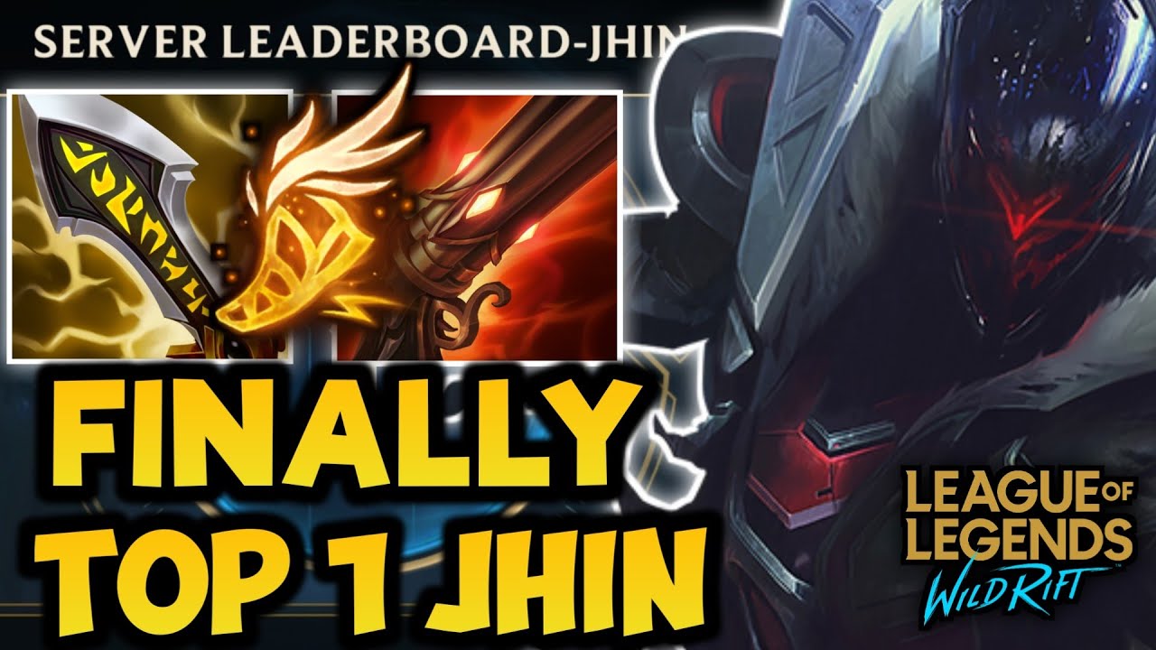 FINALLY BECOME TOP 1 JHIN SEA SERVER | PROJECT JHIN | JHIN WILD RIFT ...