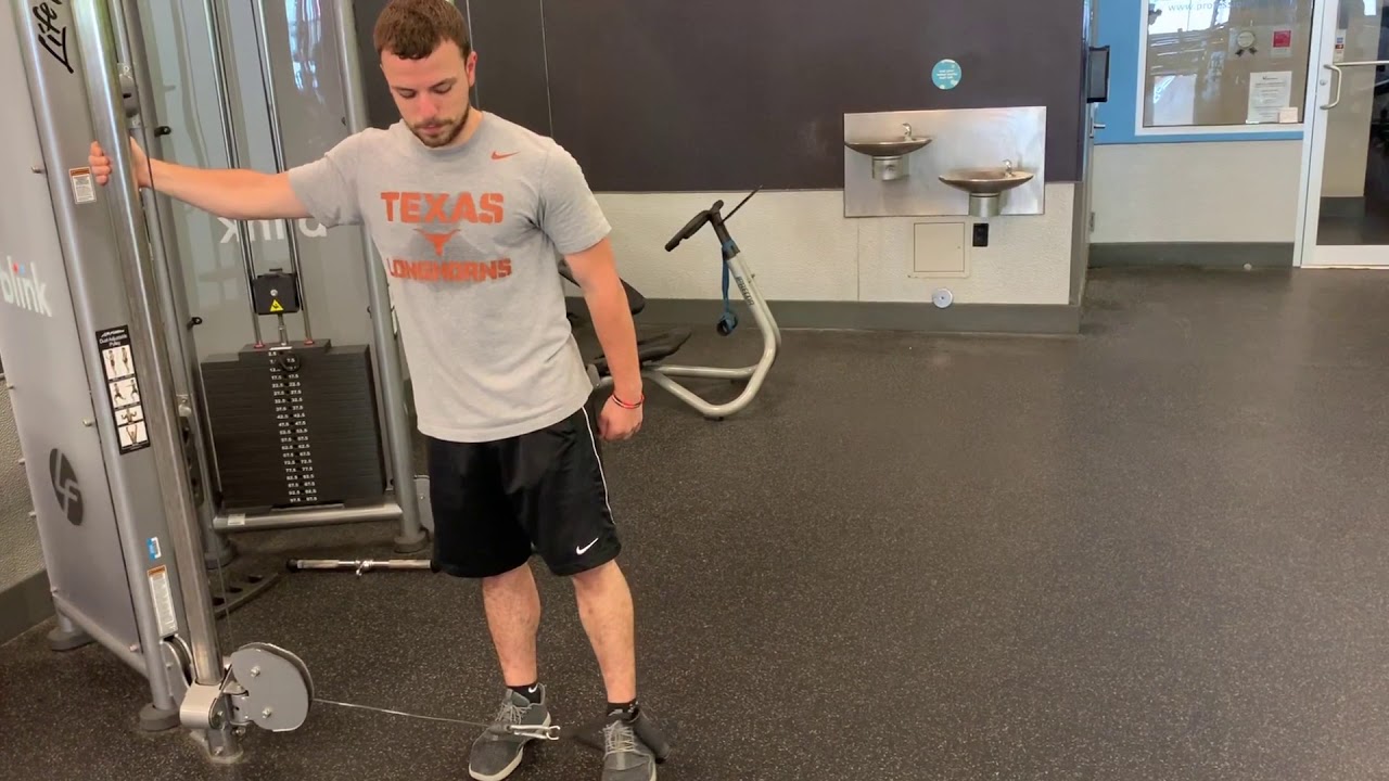 Cable Hip Abduction - YouTube