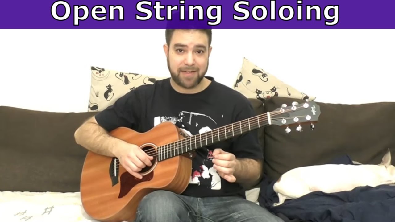 3 Methods For Open String Soloing Runs - Guitar Lesson Tutorial - YouTube