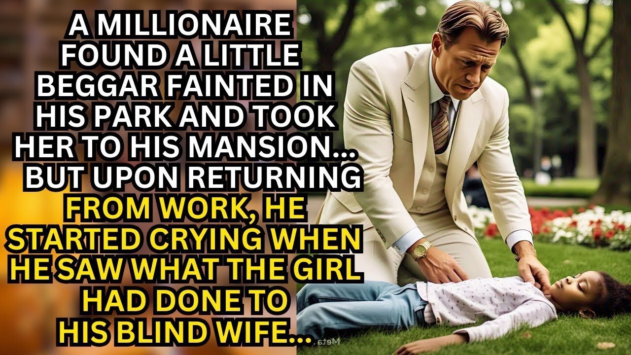 A MILLIONAIRE FOUND A LITTLE BEGGAR FAINTED IN HIS PARK AND TOOK HER TO ...
