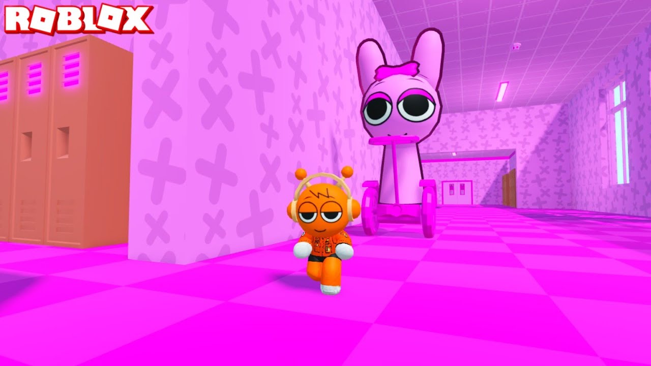 Sprunki Mini Oren Played Sprunki Pinki School Breakout Obby in ROBLOX ...