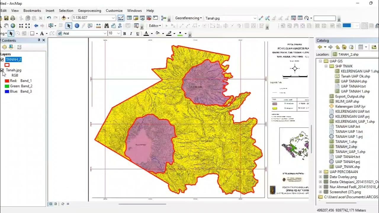 Tutorial Melakukan Digitasi Tabel Atribut & Query, Analisis Spasial dan Layout Data (Kartografi ...