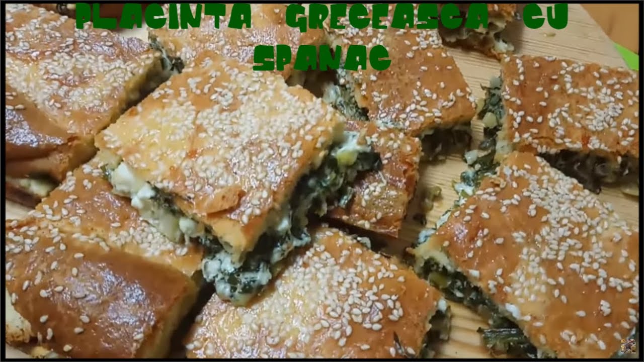Placinta greceasca cu spanac.Σπανάκοπίτα.шпинат-пирог.Spinach pie - YouTube