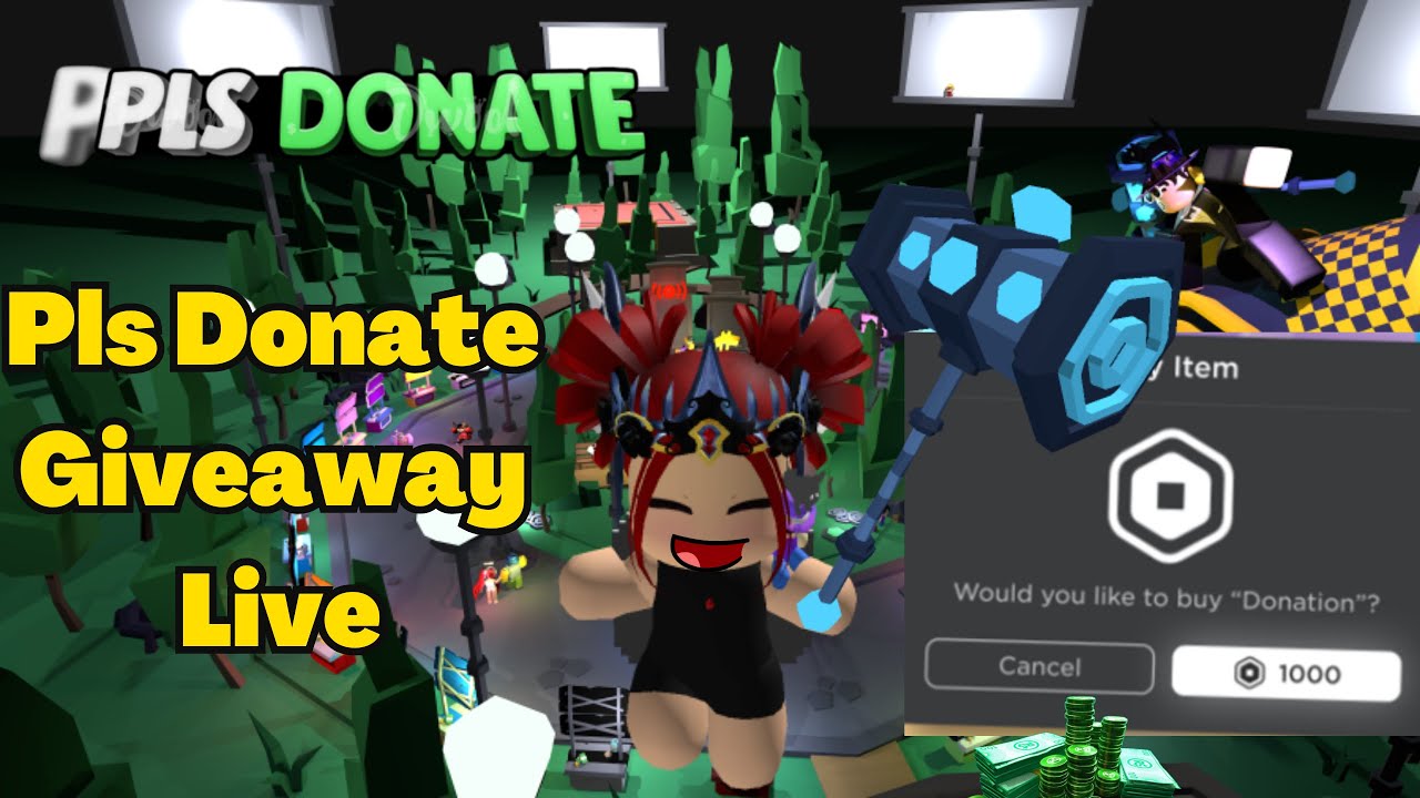 🔴DONATING 100+ ROBUX TO VIEWERS🔴 | 💸 PLS DONATE $1,000 ROBUX GIVEAWAY ...