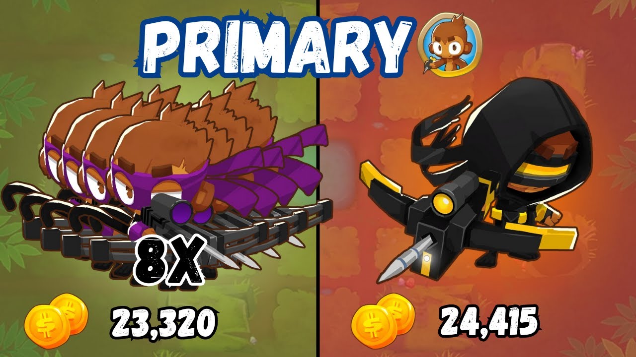 Tier 5 VS Tier 4 Primary Towers (Same Price Comparison) | BTD6 - YouTube