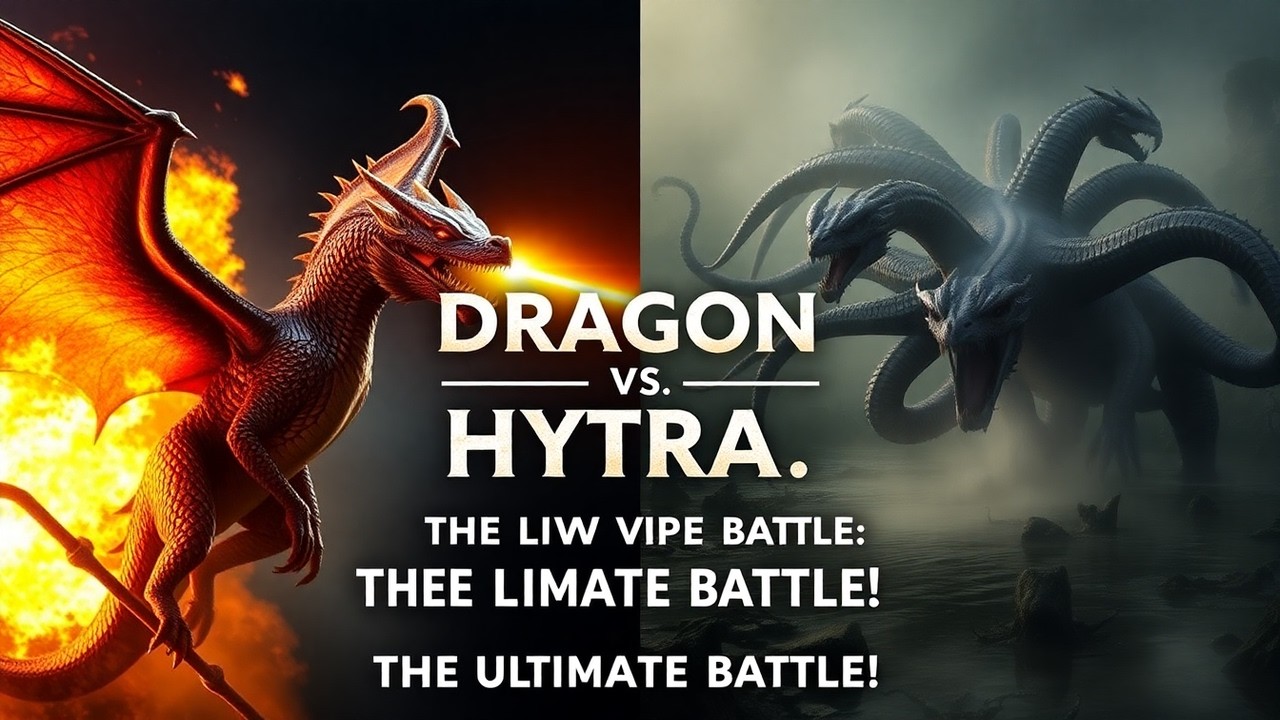 Epic Showdown Dragon vs Hydra - Who Wins the Ultimate Mythical Battle 🐉 ...