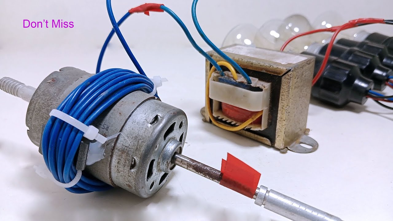 Mini Generator Homemade 230v Frist Super Sonic Power Generator - YouTube