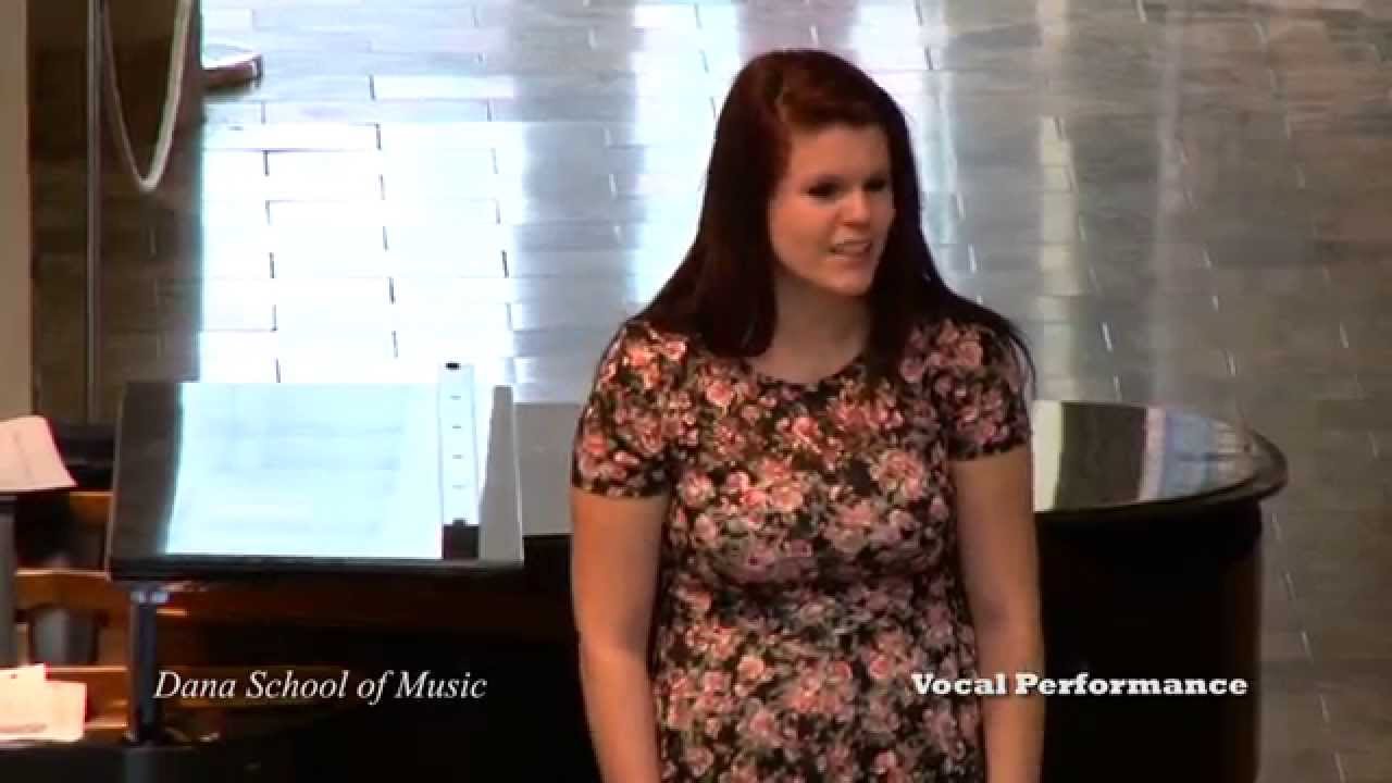 Dana School of Music - Vocal Performance - YouTube