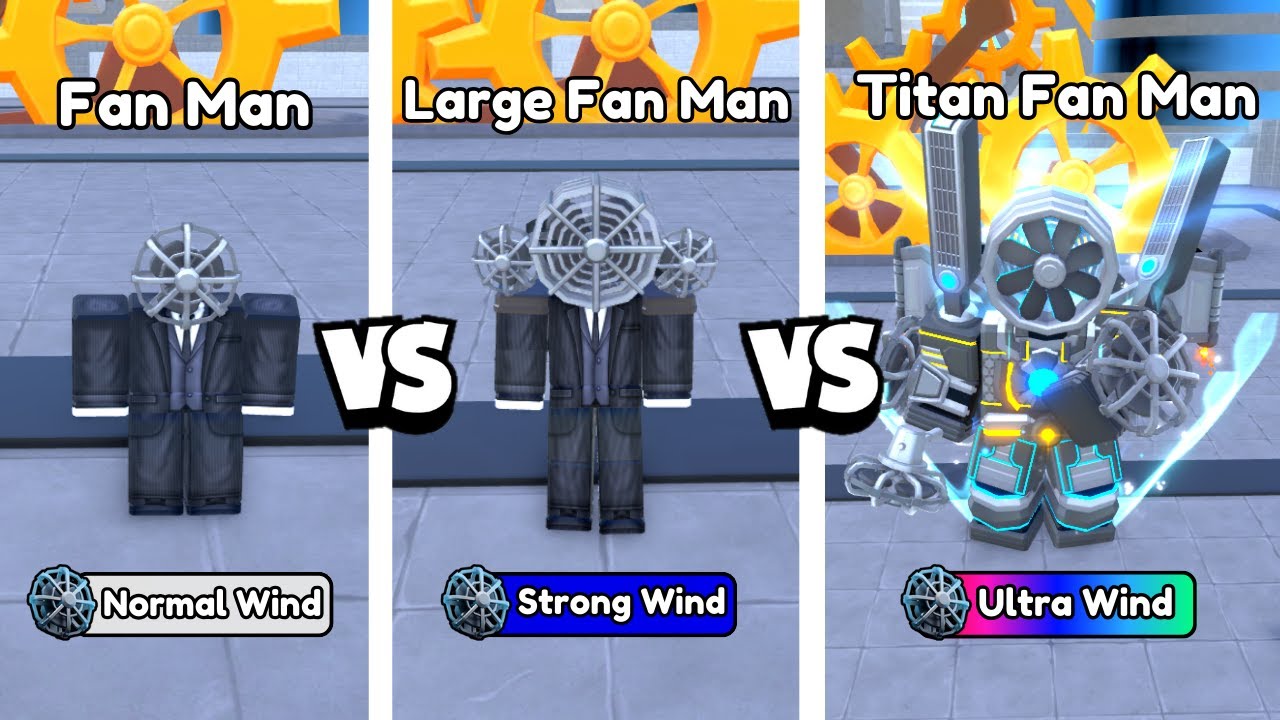 FAN MAN vs LARGE FANMAN vs TITAN FANMAN (Toilet Tower Defense) - YouTube
