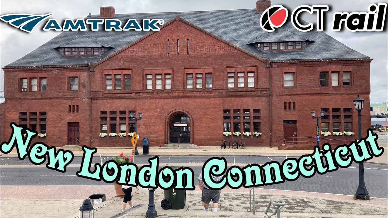 New London Connecticut train watching - YouTube