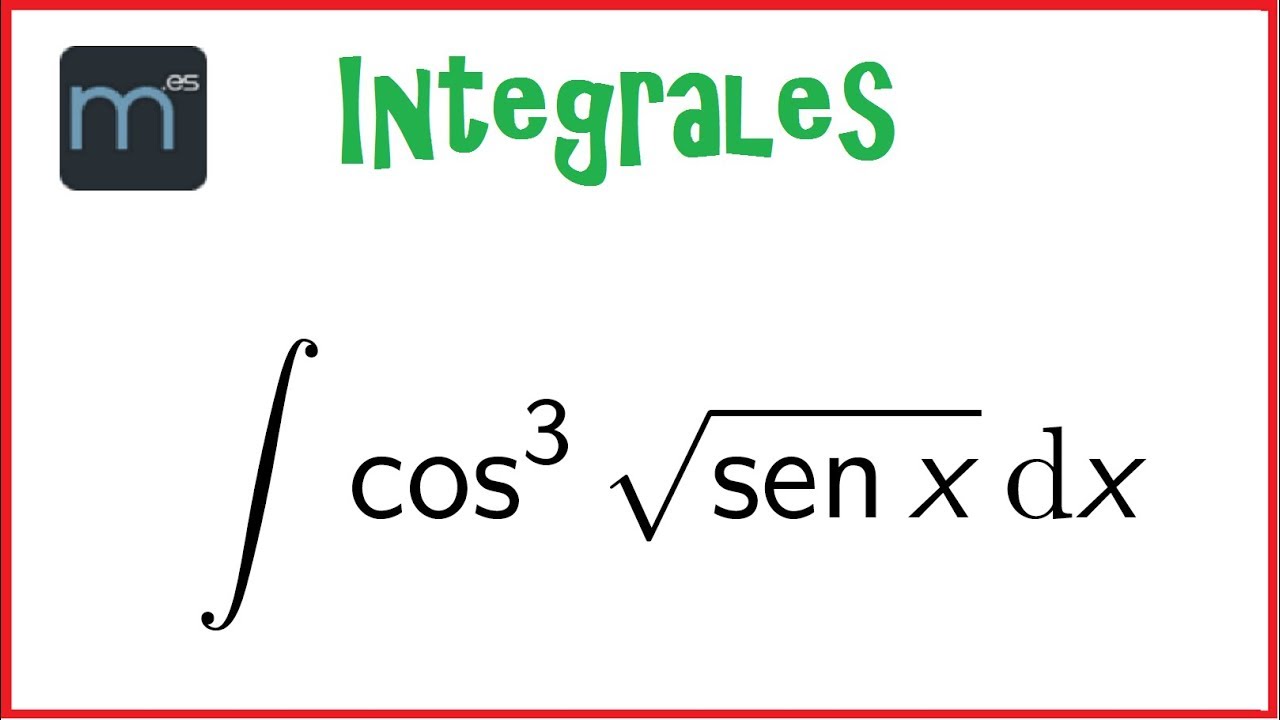 Integral por partes de producto con trigonométricas y raíces ...