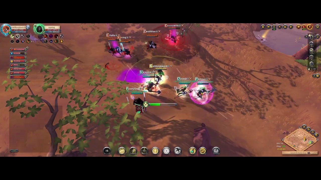 [4K] First time healing in Albion, small scale fights - YouTube