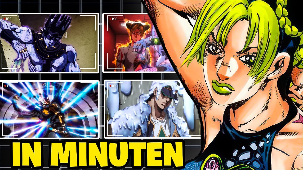 JOJO STONE OCEAN in 26 MINUTEN (JoJo's Bizarre Adventure Part 6) - YouTube
